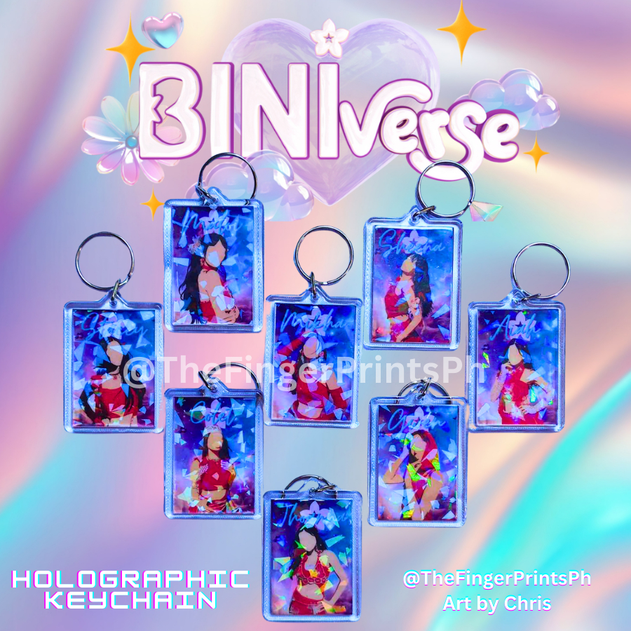 BINI KEYCHAIN COLLECTIBLES Inspired w/FREE Bini Instax BLOOMS MIKHA ...