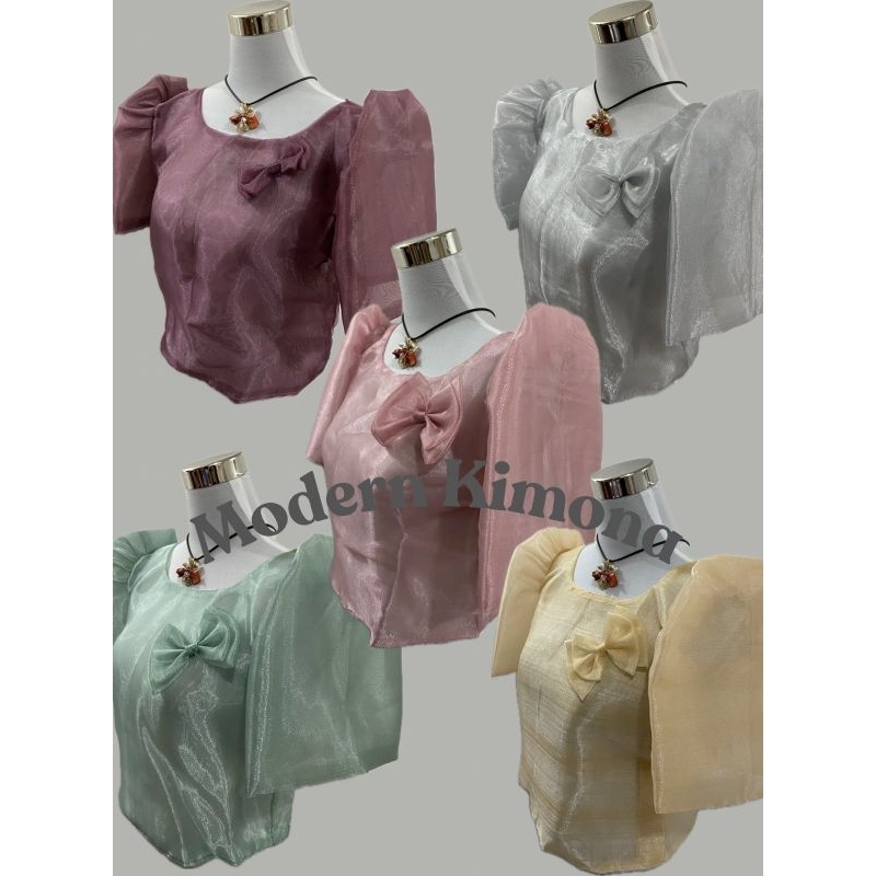 Modern Filipiniana Blouse Bolero | Shopee Philippines