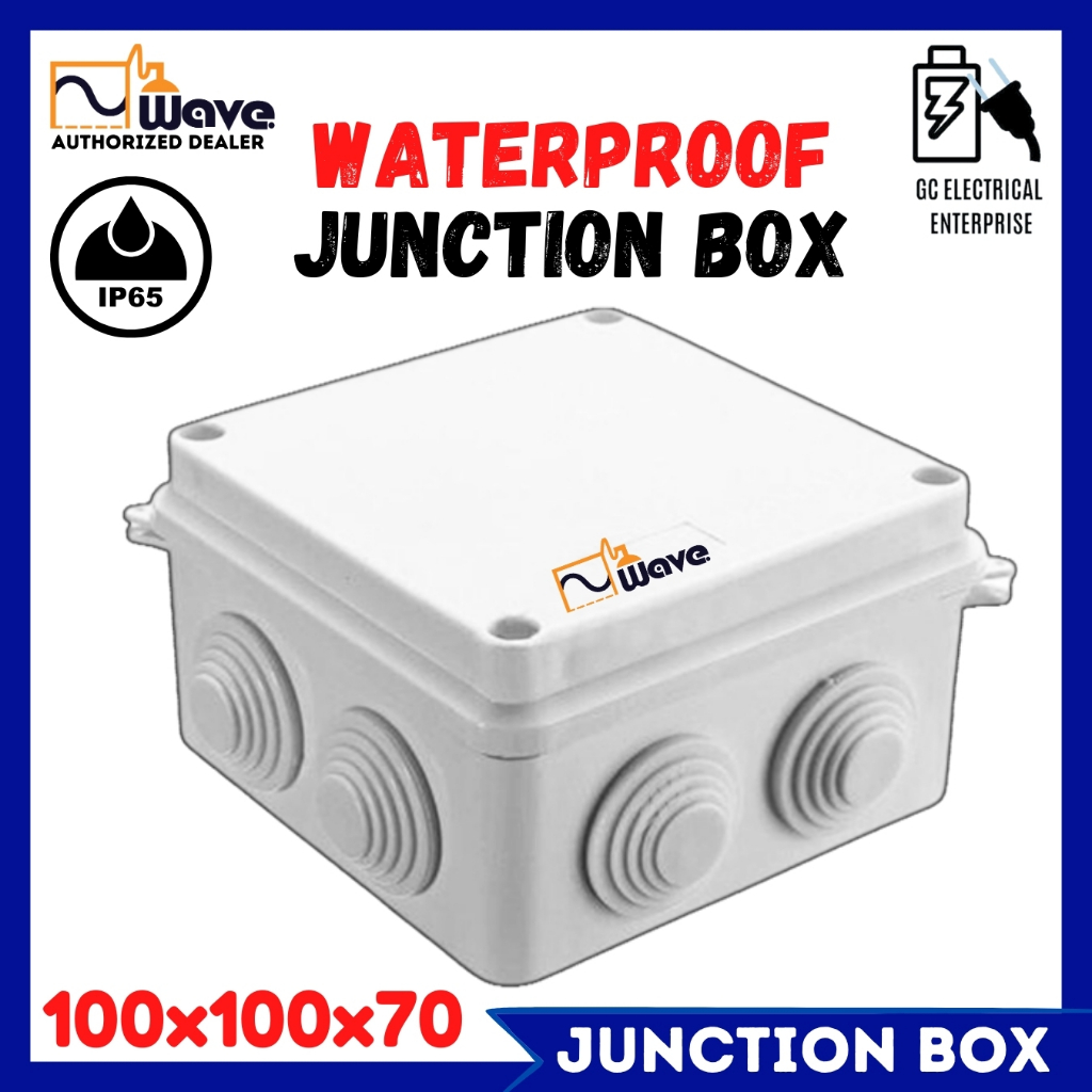 Wave Junction Box IP65 Waterproof CCTV Enclosure Square Outdoor Box ...