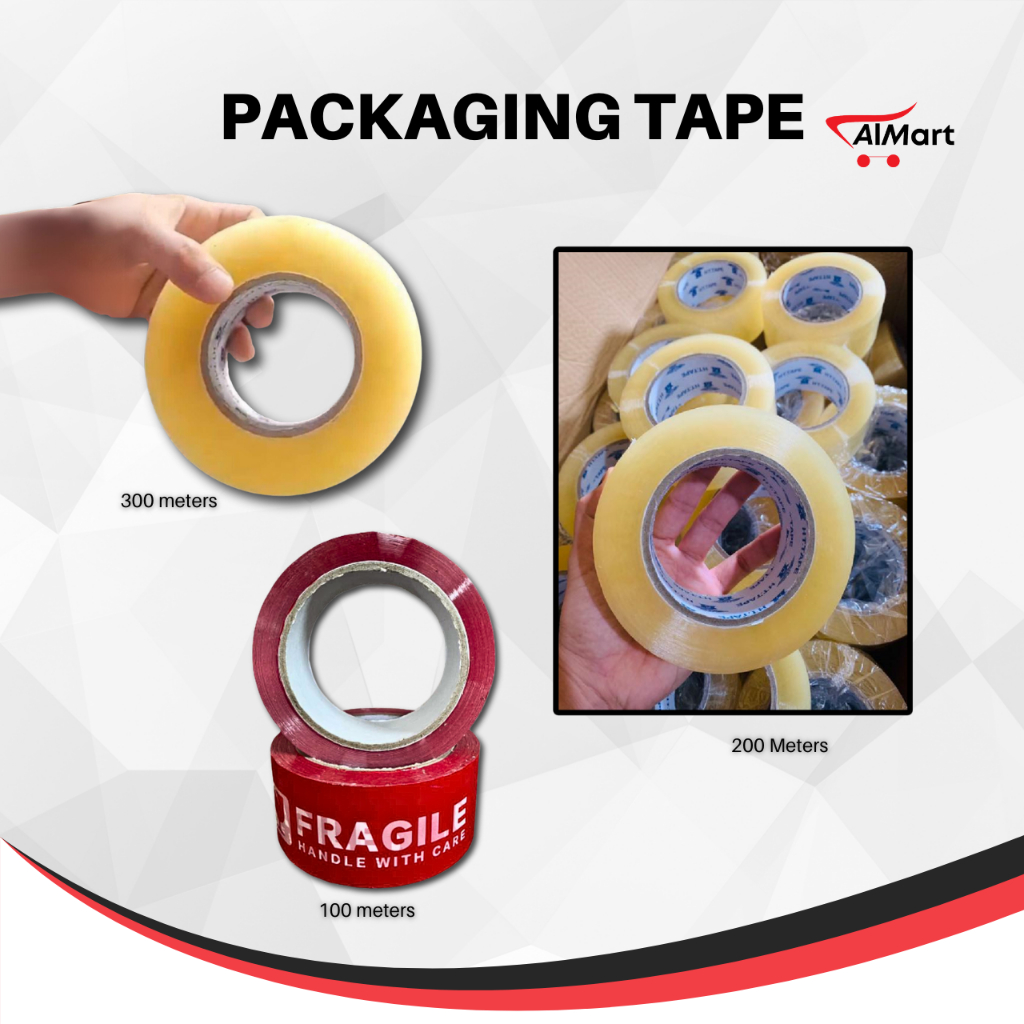PACKAGING TAPE (100 METERS, 200METERS, 300 METERS) | Shopee Philippines