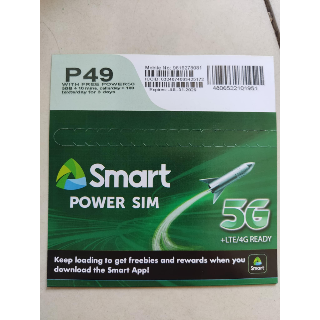 Shop smart sim card for Sale on Shopee Philippines