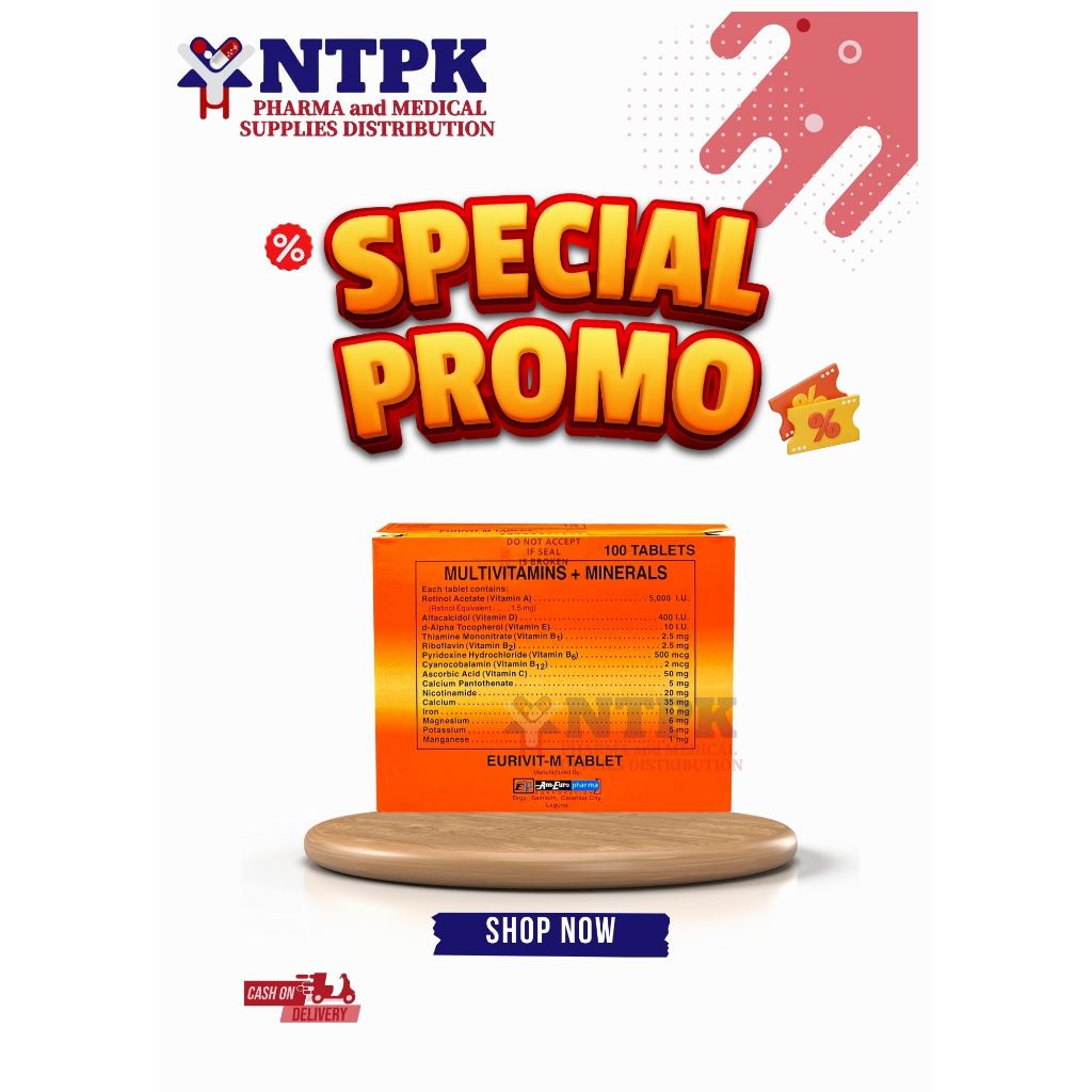Eurivit M (Multivitamins + Minerals) | Shopee Philippines