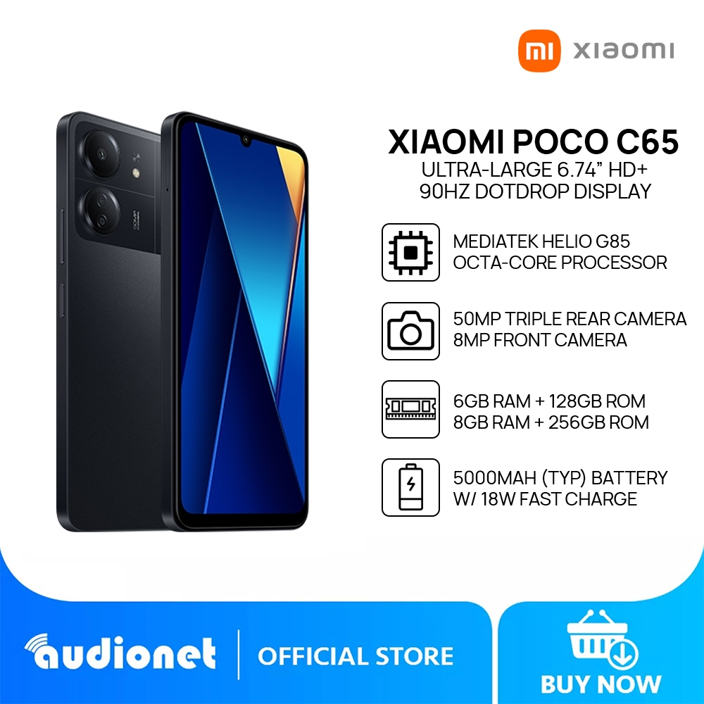 Xiaomi POCO C65 Smartphone | 6GB+128GB/8GB+256GB | 6.74” 90Hz HD+ Display | MTK Helio G85 | 50MP ...