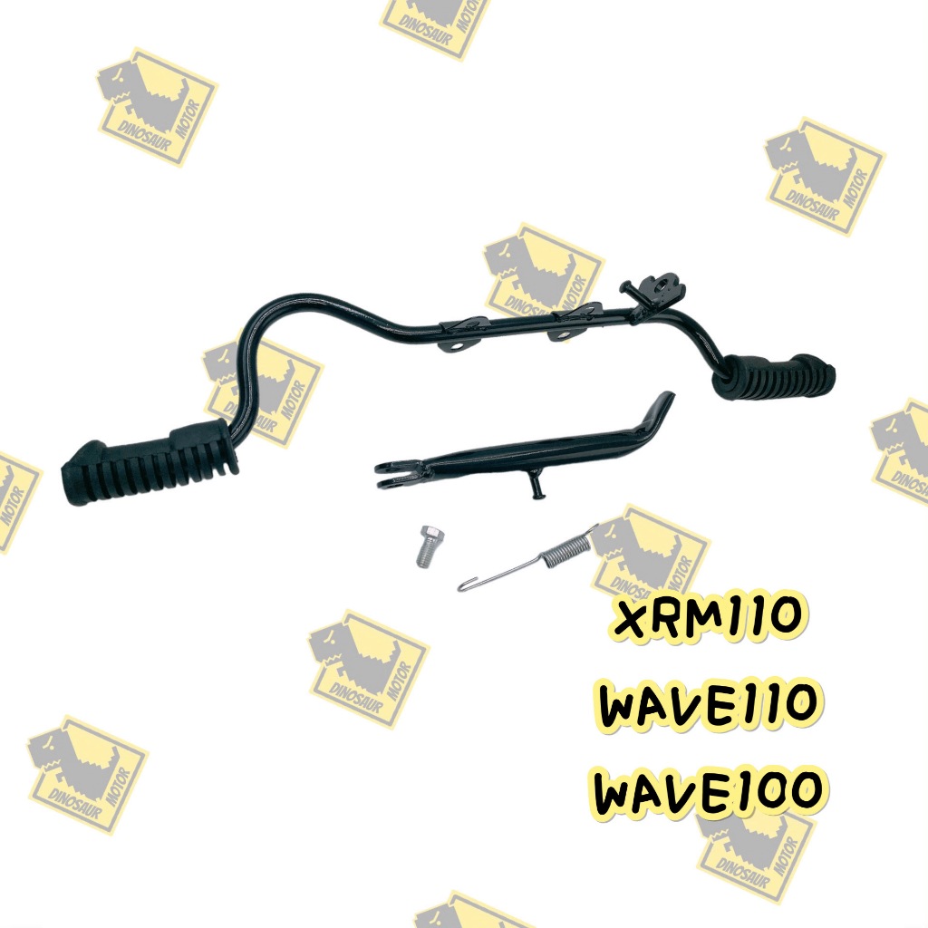 MOTORCYCLE FRONT FOOTREST ASSEMBLY WITH SIDE STAND FOR XRM-110/WAVE100 ...