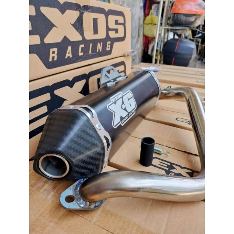 EXOS X6 EXHAUST PIPE MIO i 125/M3 | Shopee Philippines