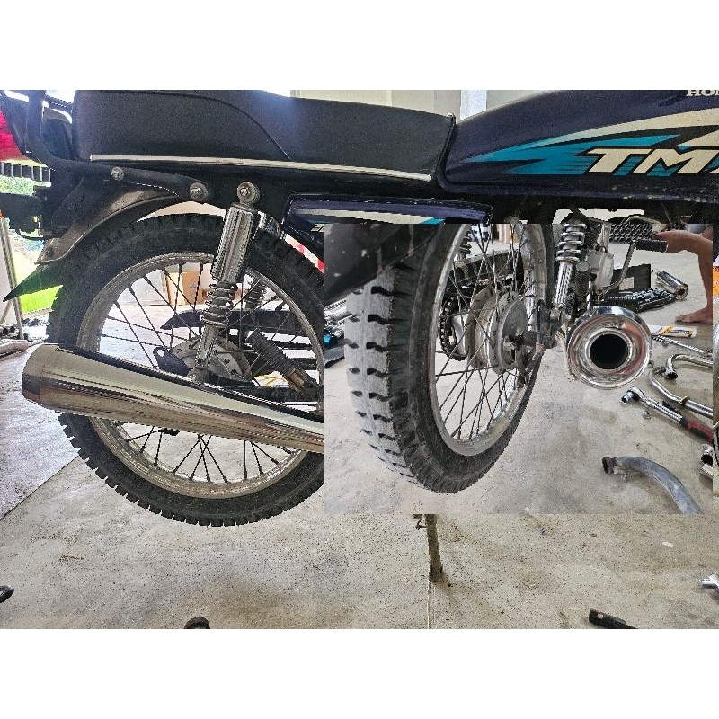 Stainless Pipe for Tmx alpha 125 ( Stock pipe / Chicken Pipe w ...