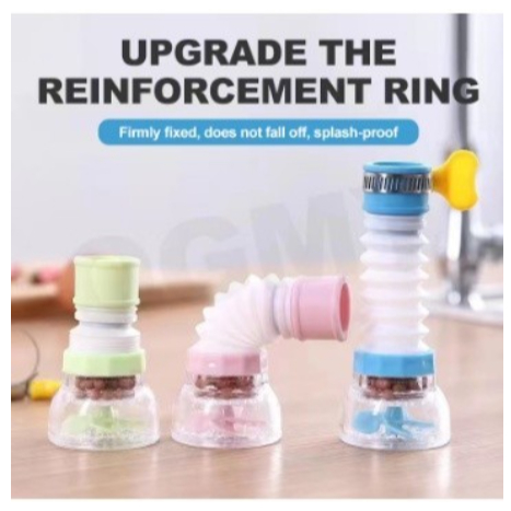 Faucet Splash Filter Water Saving Water Filter Foldable 360 Rotating ...