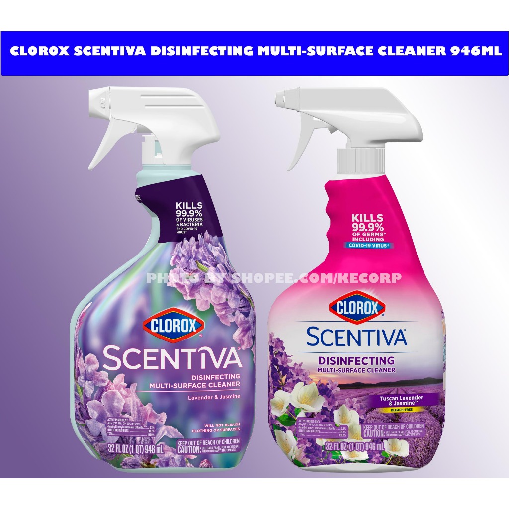 Clorox Scentiva Disinfecting Multi Surface Spray Tuscan Lavender ...