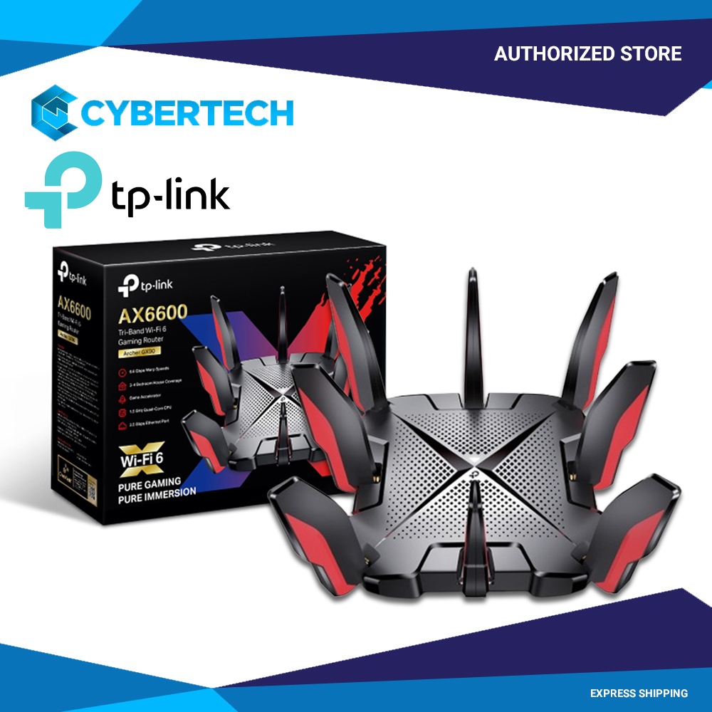 TP-Link Archer Gx90 Ax6600 Tri-Band Wi-Fi 6 Gaming Router | Shopee ...