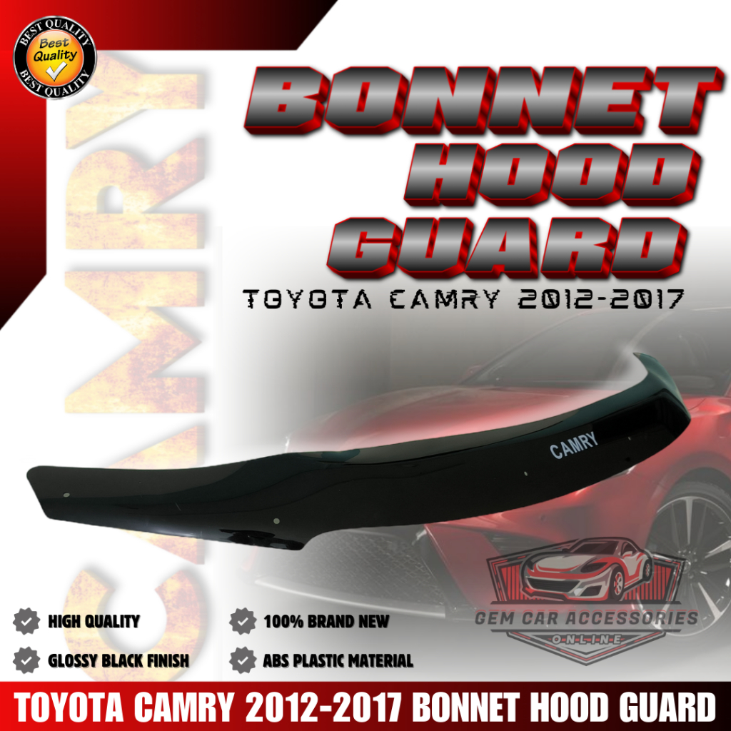GCAO ABS Bonnet Hood Guard Deflector Cover for Toyota Camry 2012 2013 ...