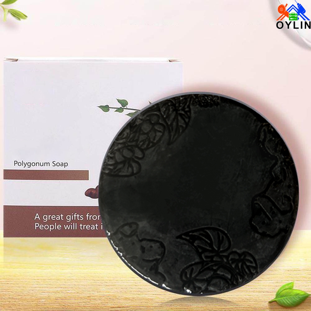 Polygonum Shampoo Soap Black Hair Shampoo Pampakapal ng buhok Anti Hair ...