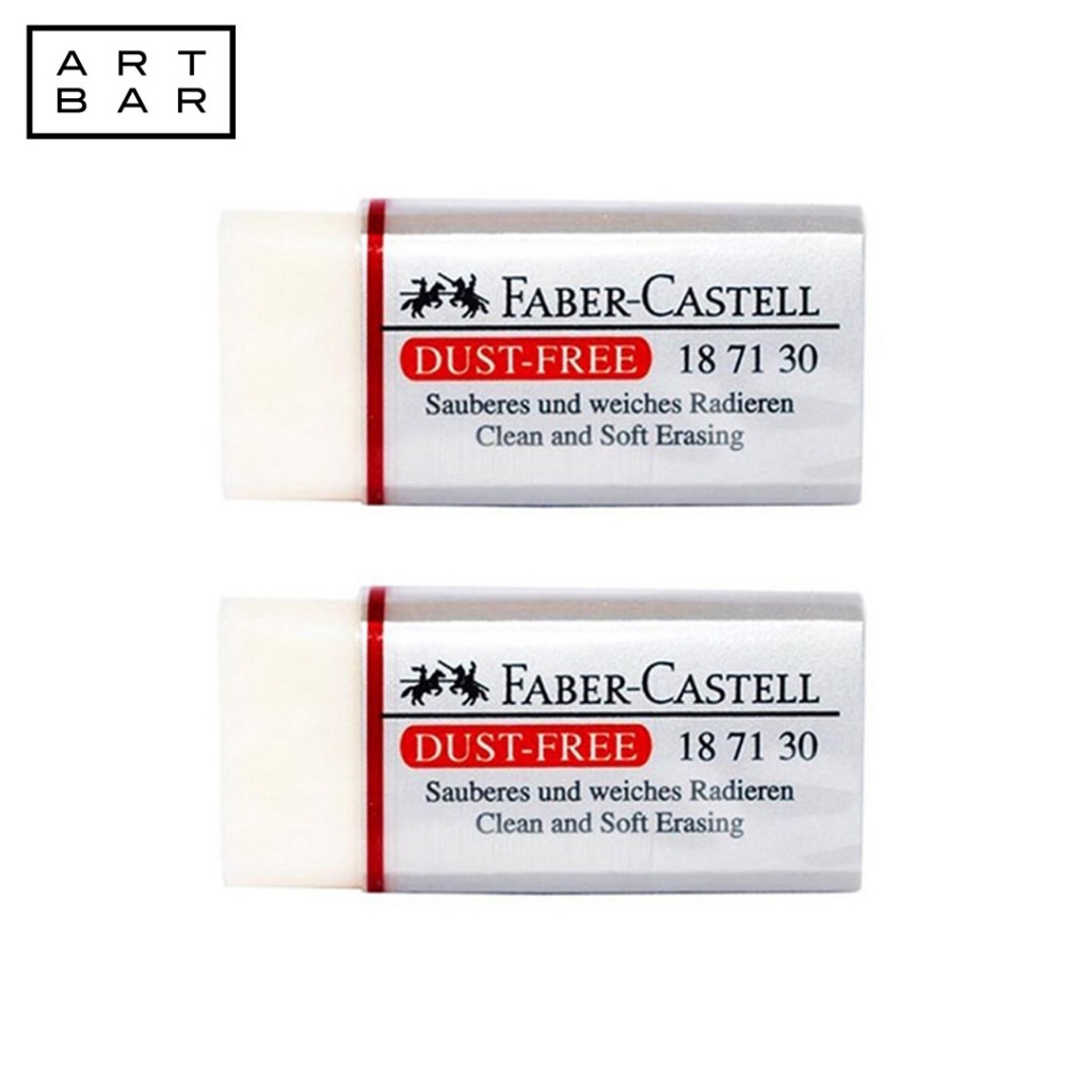 Faber-Castell Rubber Eraser 1871-30 2s Dust-Free - Art Bar | Shopee ...