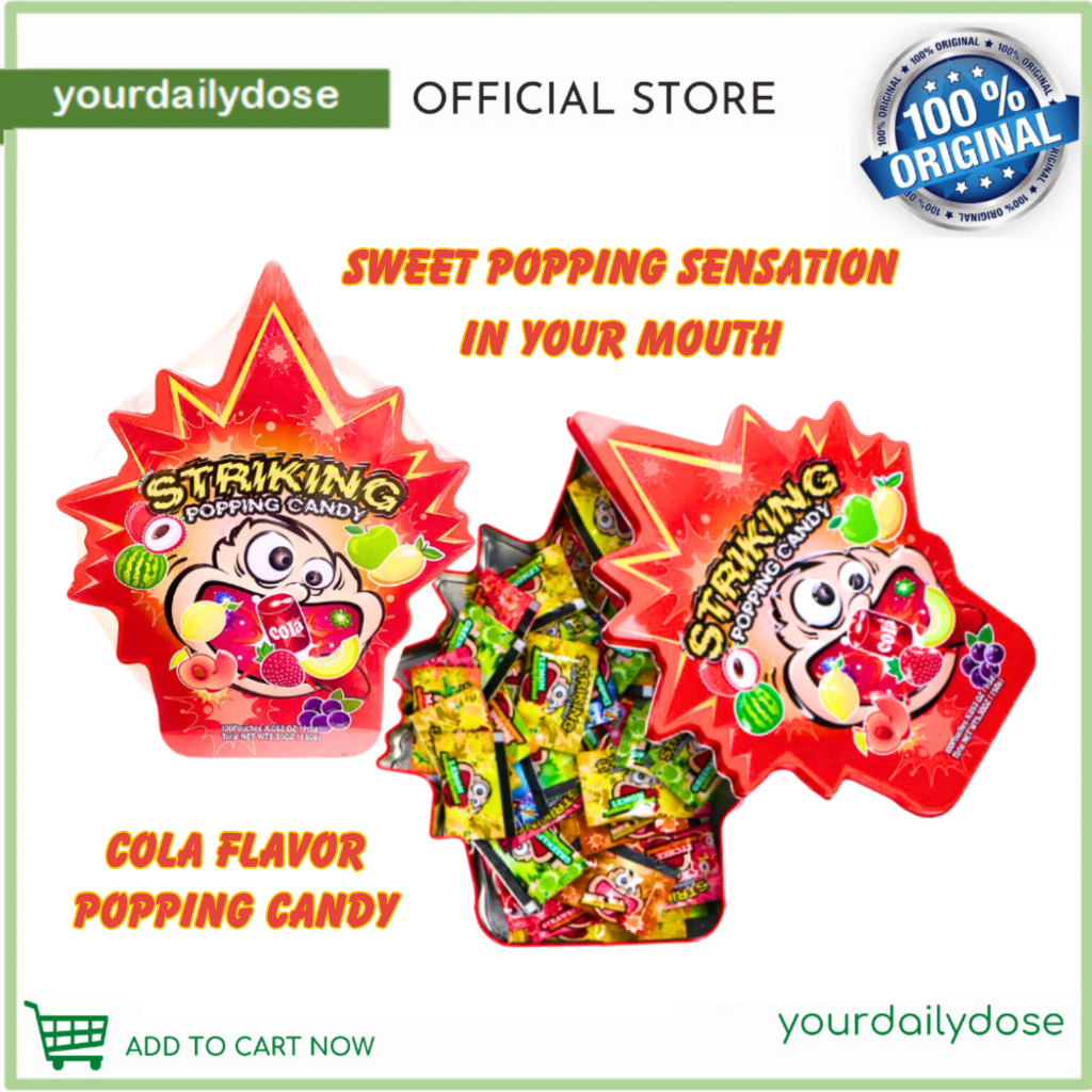 STRIKING POPPING CANDY 10 POUCHES NO BOX | Shopee Philippines