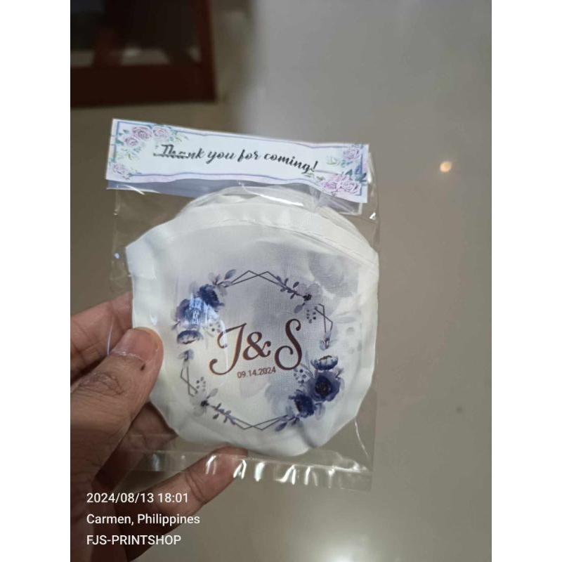 Foldable round fan Customized with pouch print, plastic and label ...