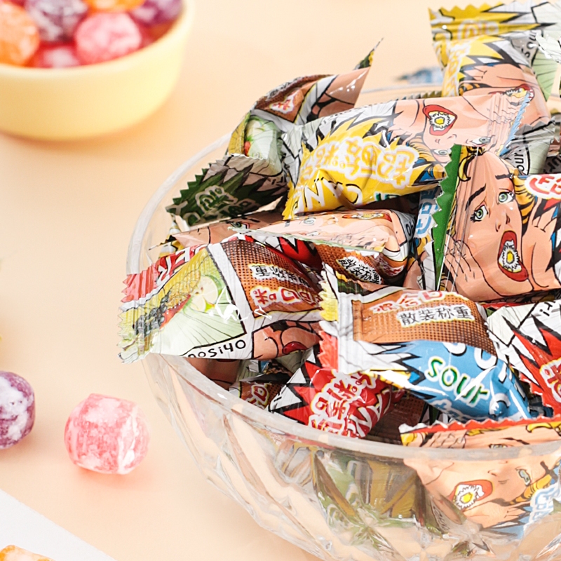 Sour Drops Candy Mix HardSweet Candy Plum Sour Refreshing Candy 500g ...