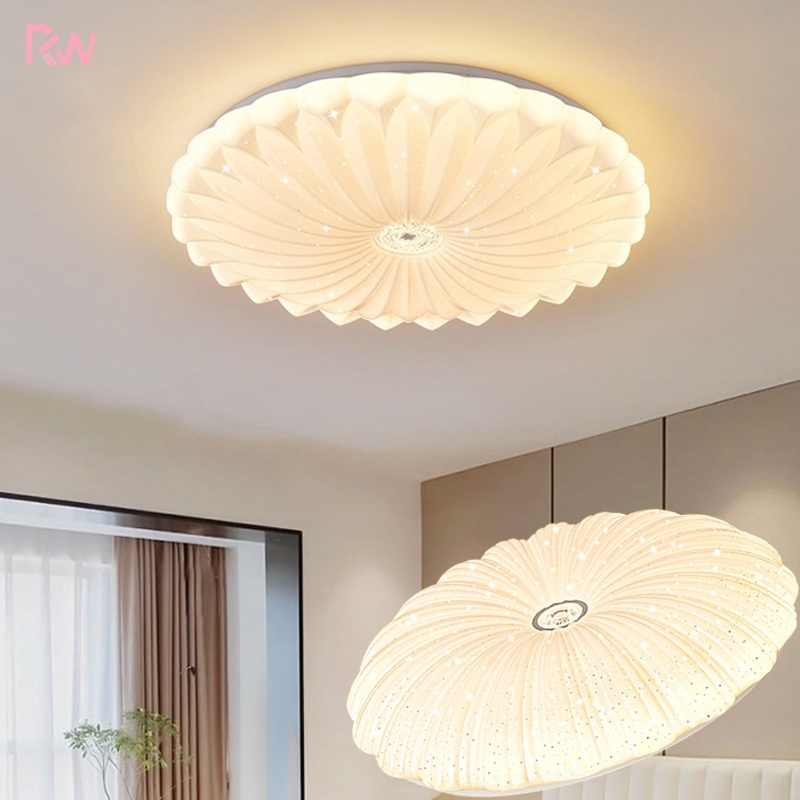 LED Ceiling Light Tri Color Acrylic Luxury Petal Ceiling Modern Design ...