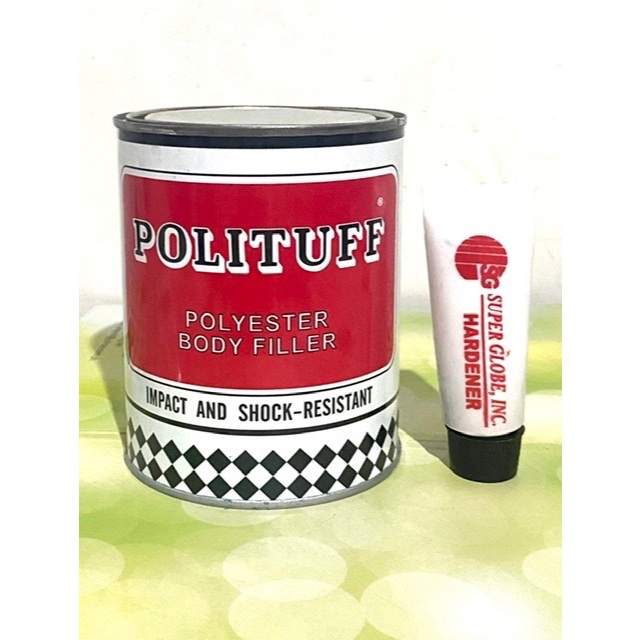Polituff Body Filler with hardener 1 liter | Shopee Philippines