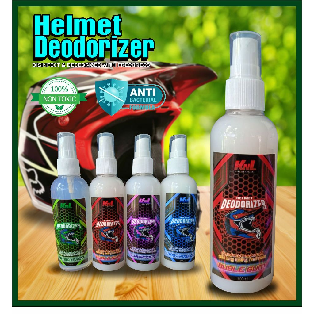 Helmet Deodorizer/Freshener with Anti-Bacterial Formula safe & non ...
