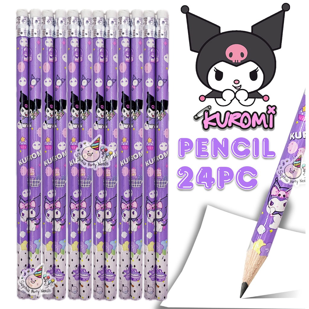 Kuromi Violet Pencil Giveaway Items (24pc) | Shopee Philippines