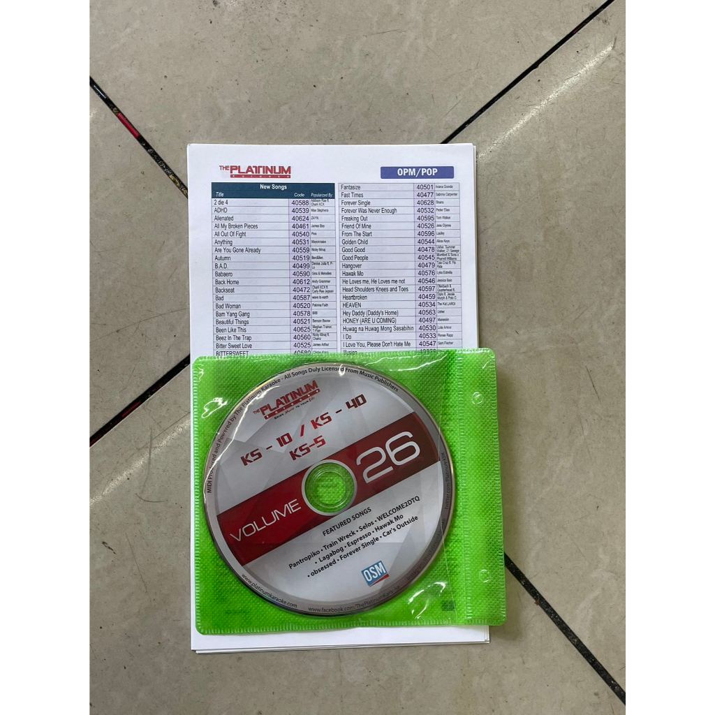Platinum KS-5 Junior Lite / KS-10/KBOX2 Updated cd vol 26 | Shopee Philippines