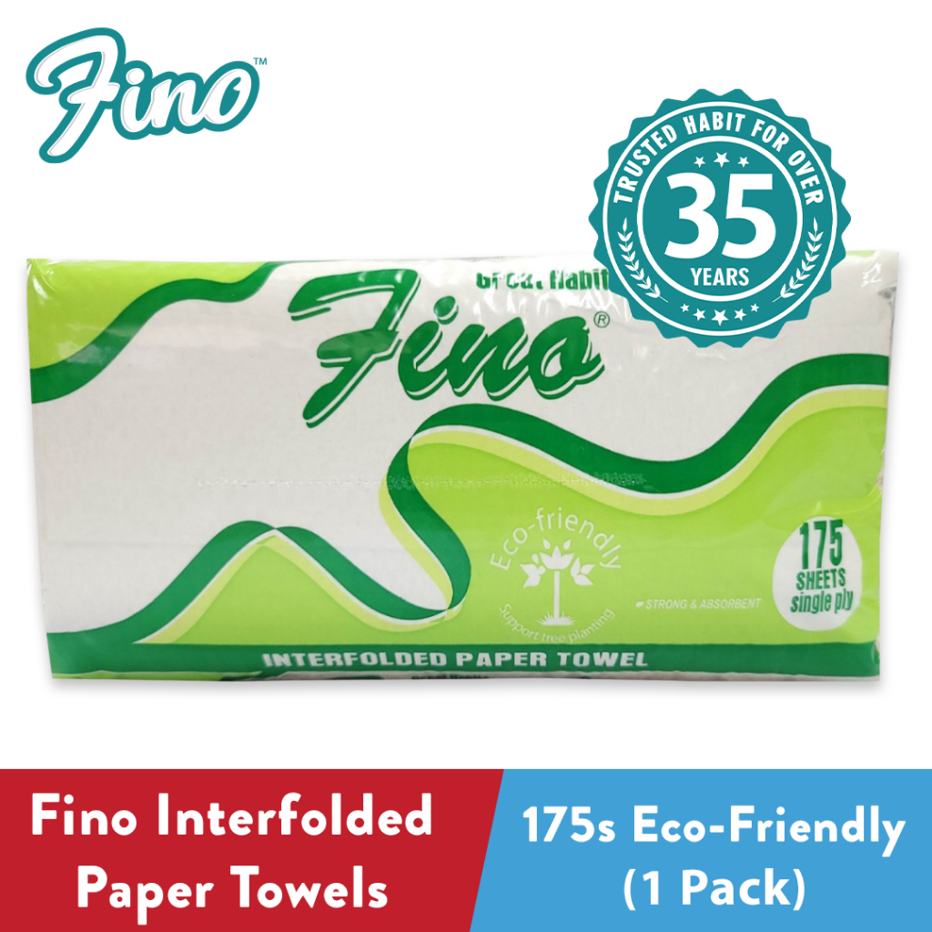 Fino Interfolded Paper Towels Eco-Friendly 175 Sheets | Paper Towel ...
