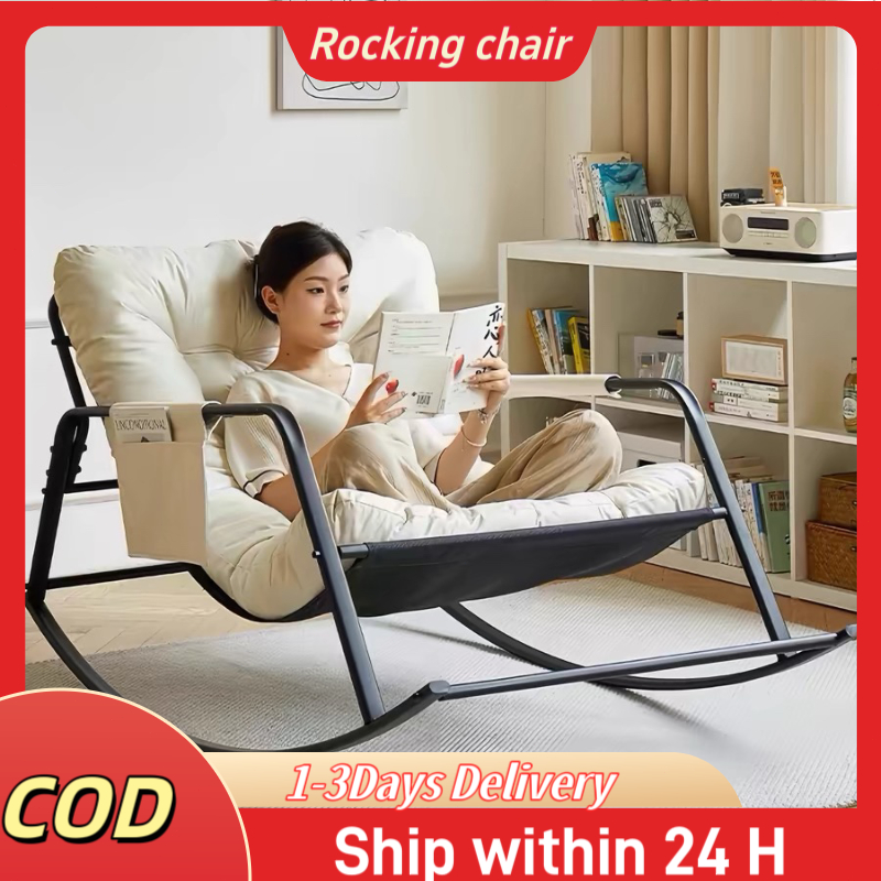 Rocking chair Nordic style recliner sofa rocking chair adjustable lazy ...