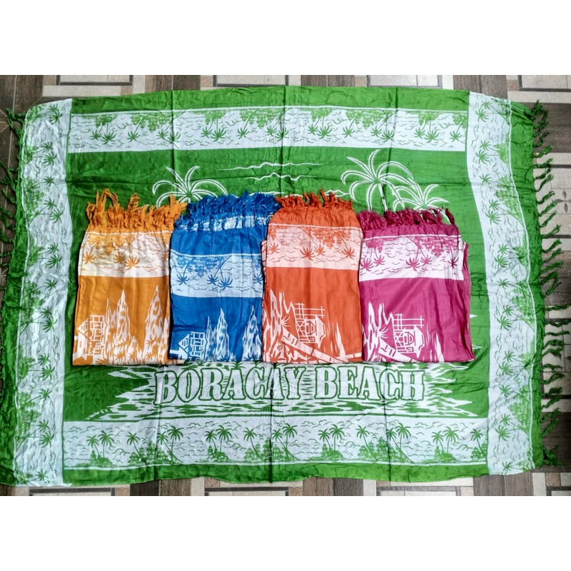 Beach Shawl Sarong Scarf Balabal BORACAY Print | Shopee Philippines