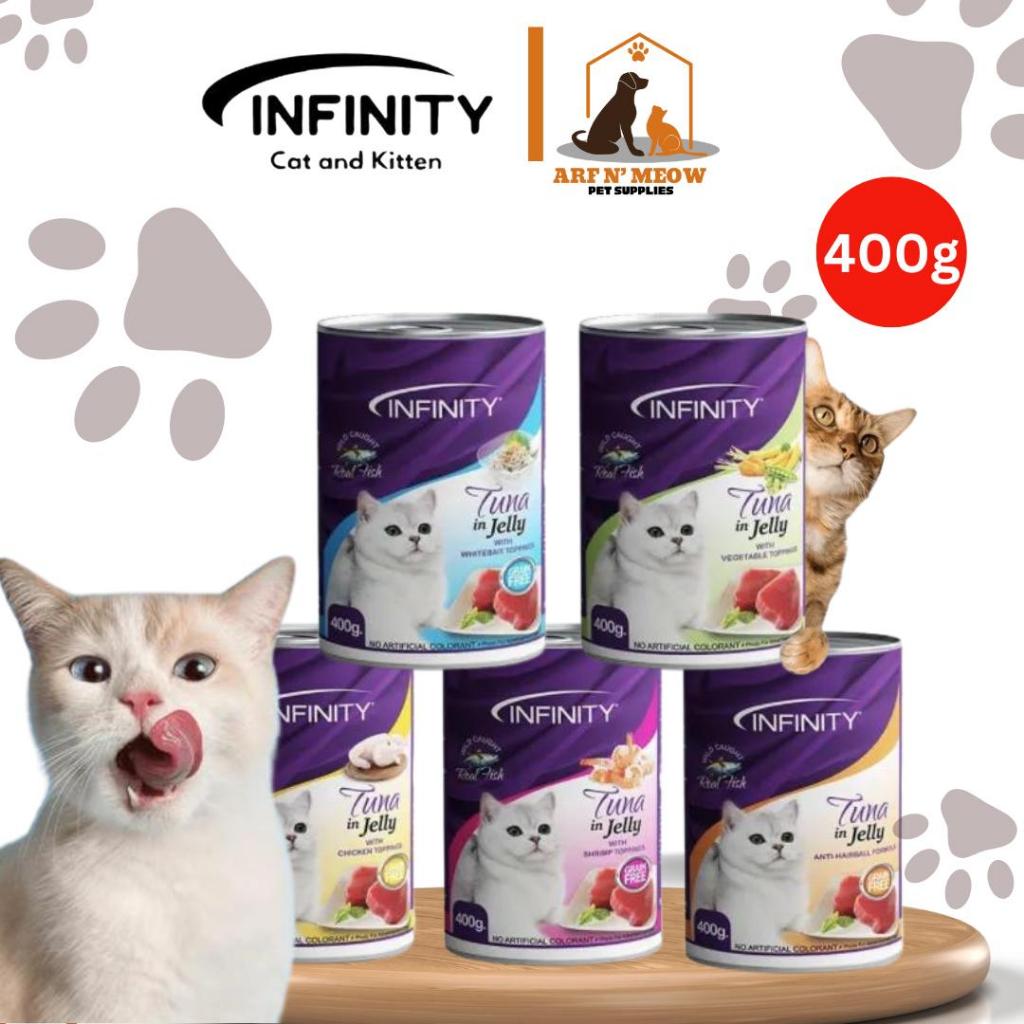 400g Food Cat Wet Infinity Tuna Can in Jelly Food Cats Needs All Stages ...