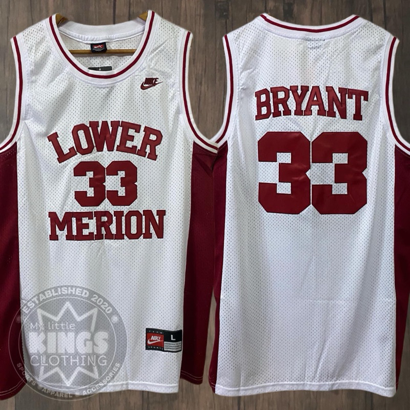 MLKC #33 Lower Merion White Bryant Basketball Jerseys ONHAND DRIFIT ...