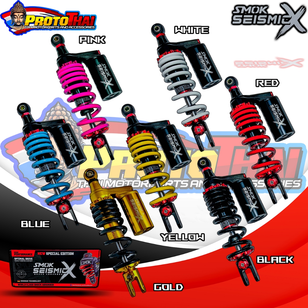 Mio Rear Shock Mio/Mio125i/Msi/Honda Beat/Honda Click ( 300mm - 330mm ...