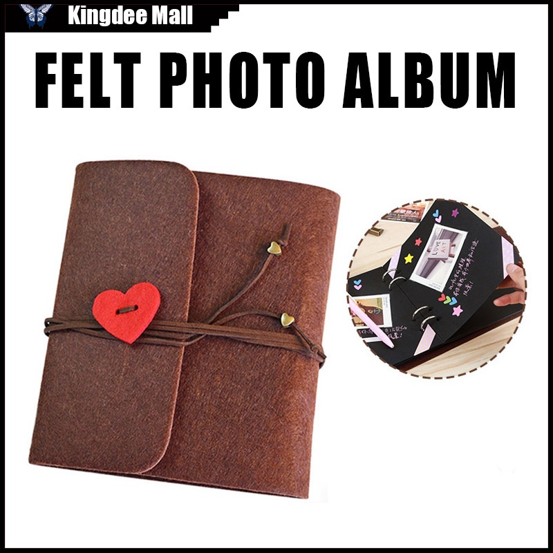 Felt Photo Album Felt Cover Album For Wedding Anniversary | Shopee ...