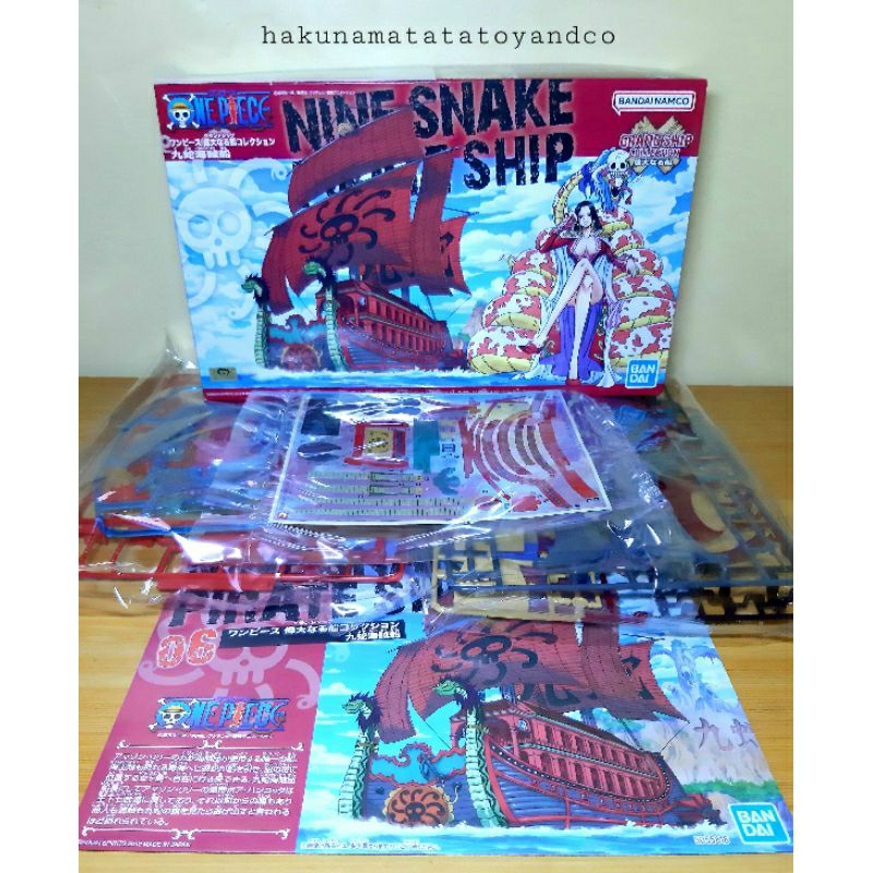 Bandai One Piece Nine Snake Pirate Ship Grand Ship Collection Kit ...