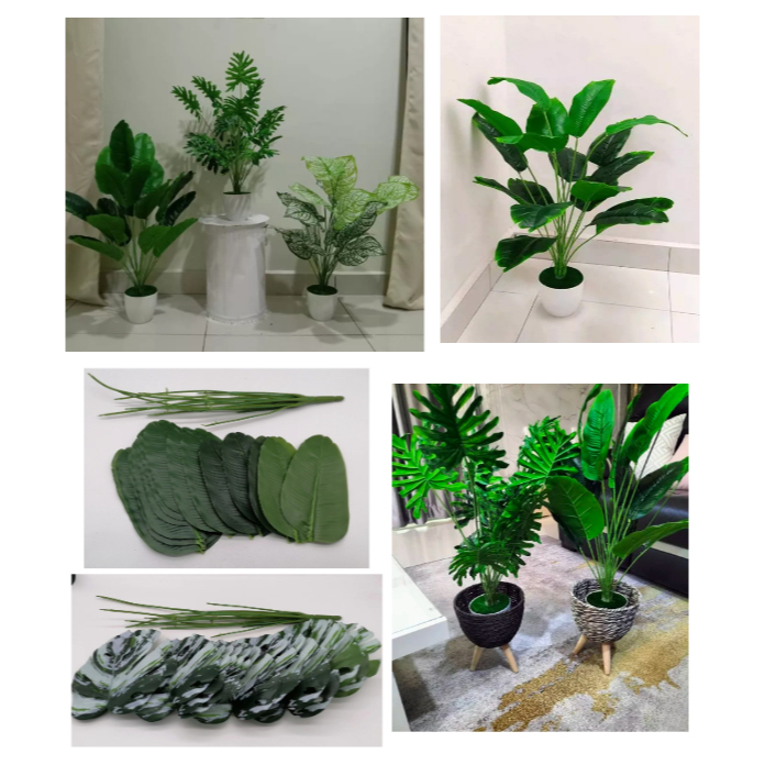 Artificial Mini Plants/Trees Leaf Green Indoor/Outdoor Home Living Room ...