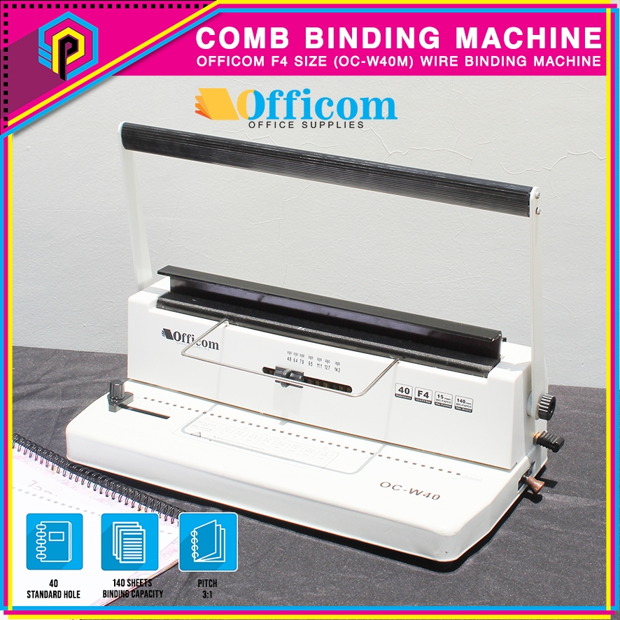 Officom Wire Binding Machine OC-W40M F4 | Shopee Philippines
