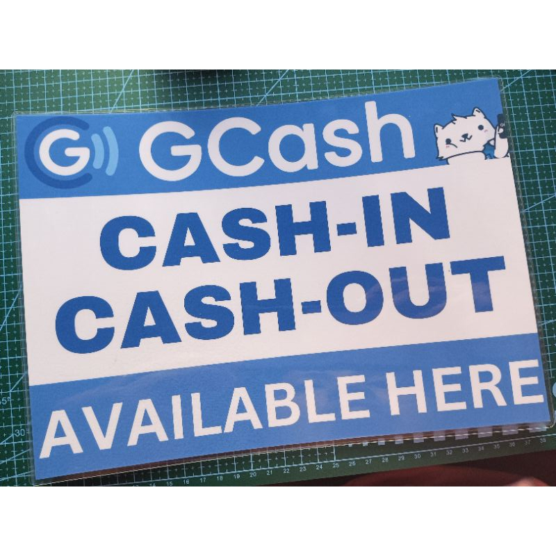 Laminated Gcash Available Here Signage (Makapal) | Shopee Philippines