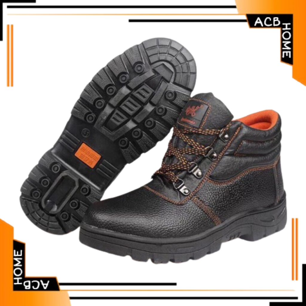 ACB Home HIGHCUT STEEL TOE Safety Shoes Boots | Shopee Philippines