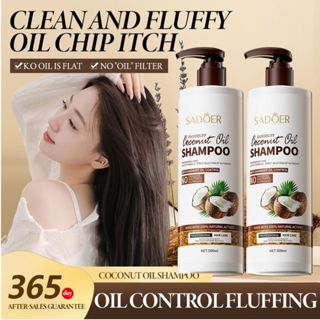 500ml Coconut Hair Black Shampoo Anti-Dandruff Refreshing Control Fluffy Repair Frizz Suppleness ...