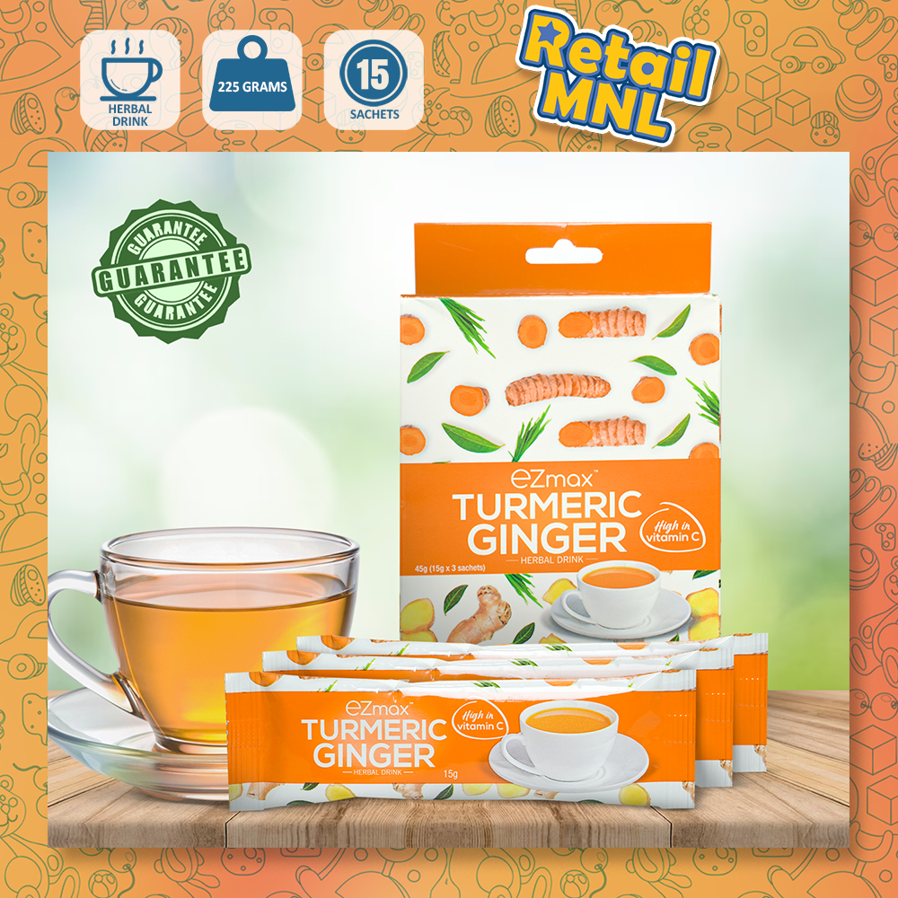 Retailmnl Easy Phamax EZMax Turmeric Ginger 15 Sachets / 3 Sachets ...