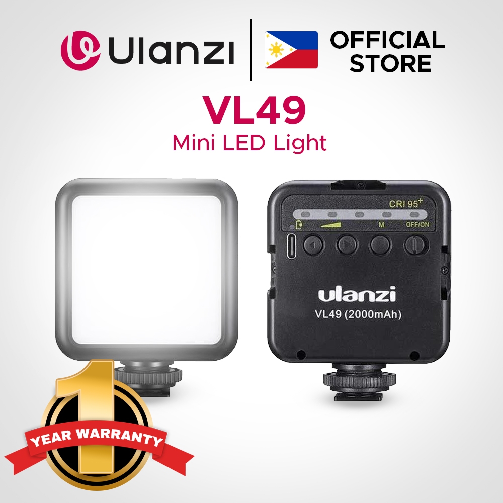 Ulanzi VL-49 Rechargeable LED Video Light On Camera Mini Vlog Light ...