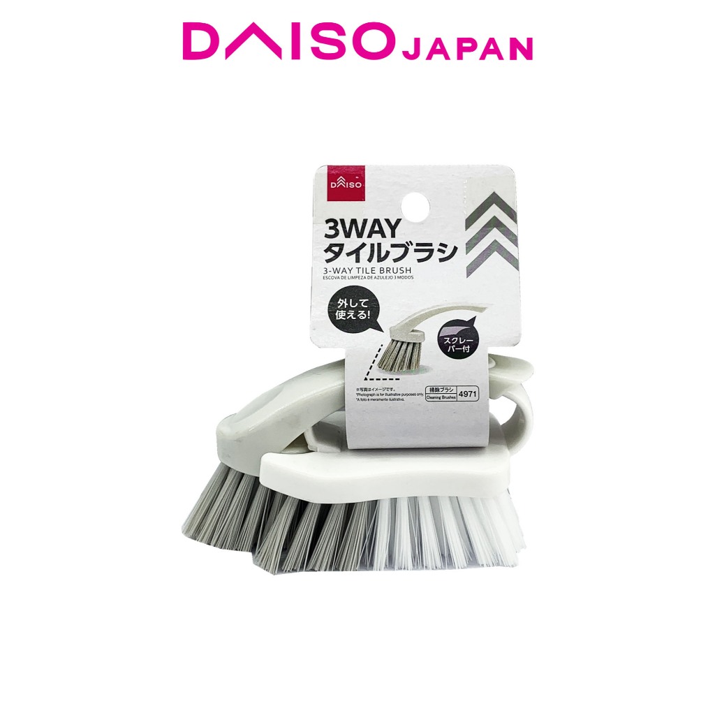 Daiso 3-Way Tile Cleaning Brush | Shopee Philippines