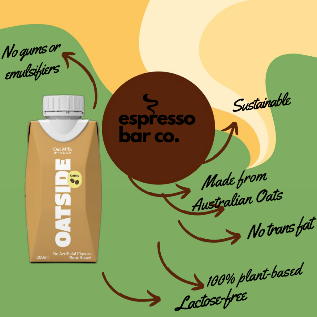 Oatside Coffee Oat Latte Oat Milk Pocket Packs (200ml x24 pcs Pack ...