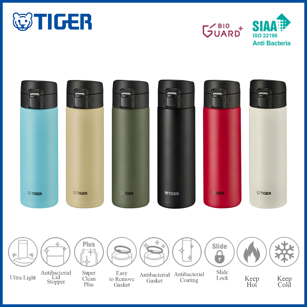 Tiger Water Bottle Tumbler MKA-K048 Hot & Cold Stainless Steel Vacuum Insulated Light Weight ...