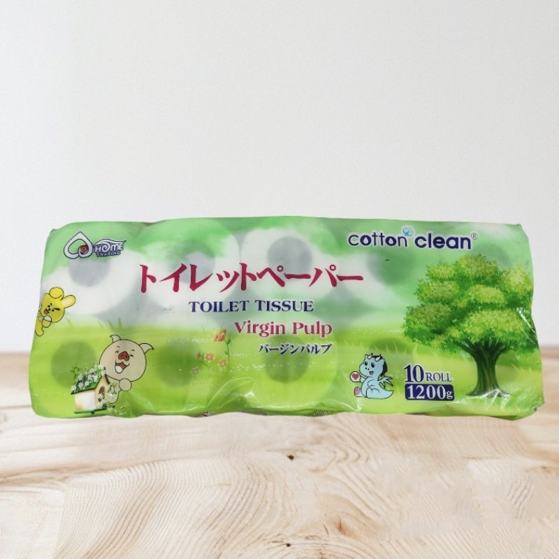 COTTON CLEAN- TOILET TISSUE VIRGIN PULP (10 ROLLS) | Shopee Philippines