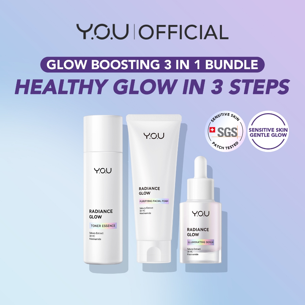 Y.O.U Glow Boosting 3 in 1 Bundle | RG Serum + Toner Essence + Facial ...