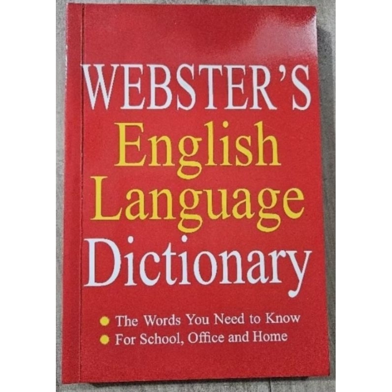 WEBSTER'S ENGLISH LANGUAGE DICTIONARY | Shopee Philippines