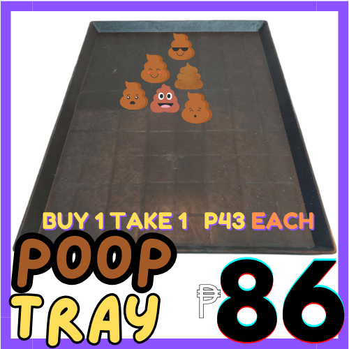 Moolah88 (12x17)inches Heavy Duty Poop Tray BUY 1 TAKE 1 for Pets ...