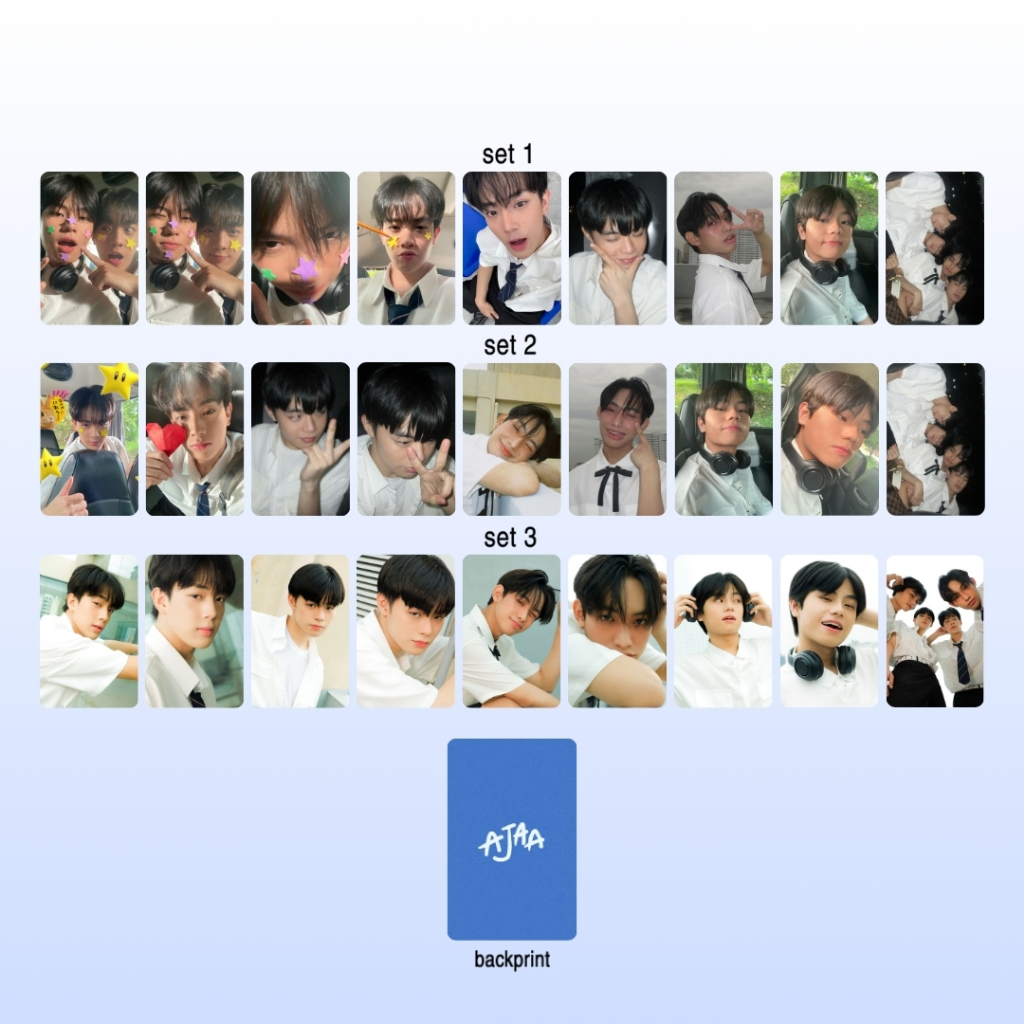 [9pcs] AJAA Unofficial Fanmade Photocard Set BES I LUV U Ash Axl JC ...