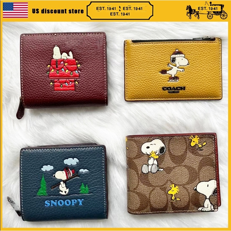 New store discountGenuine Snoopy wallet Leather Wallet Bifold Wallet ...