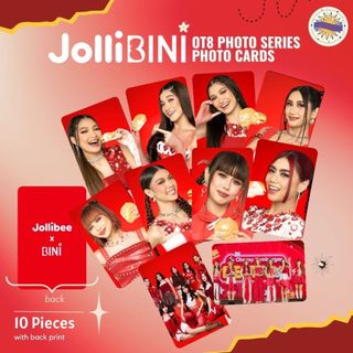 10 pcs BINI 0T8 Jollibee x Bini Unofficial photocards jollibini photo ...