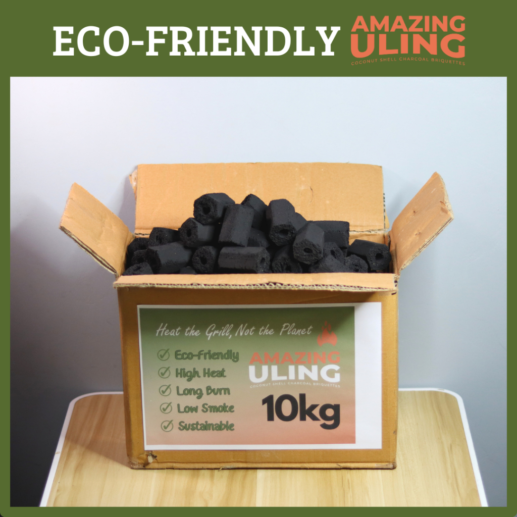 10kg Coconut Shell Charcoal Briquettes - Amazing Uling | Shopee Philippines